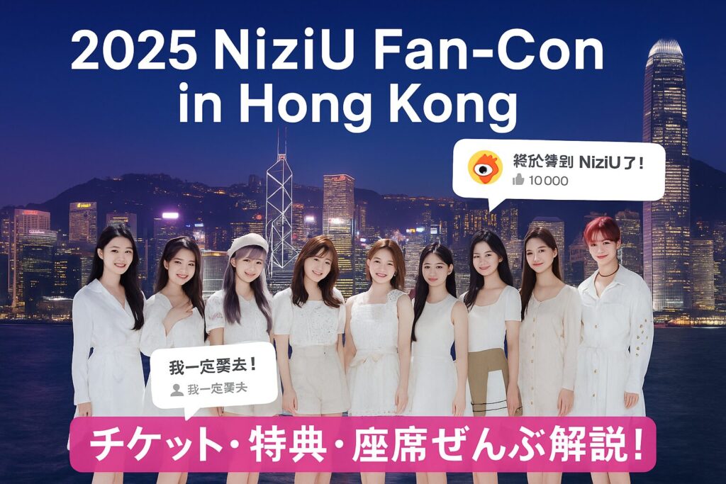 【2025年】NiziU香港ファンコン開催決定！チケット・座席・特典・注意点まとめ | 茶姫子のお仕事部屋